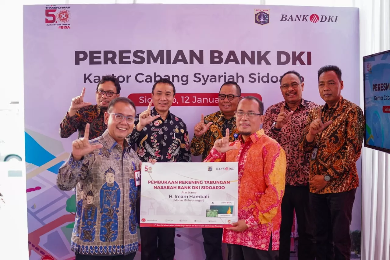 Perluas Layanan Syariah, Bank DKI Resmikan Kantor Cabang Syariah Sidoarjo